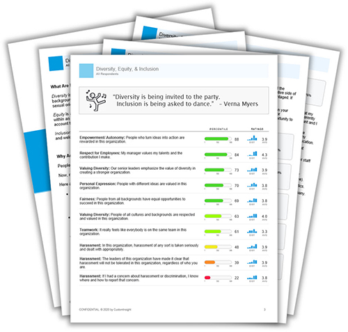 Diversity, Equity, Inclusion Survey Questions, Equality Workplace ...